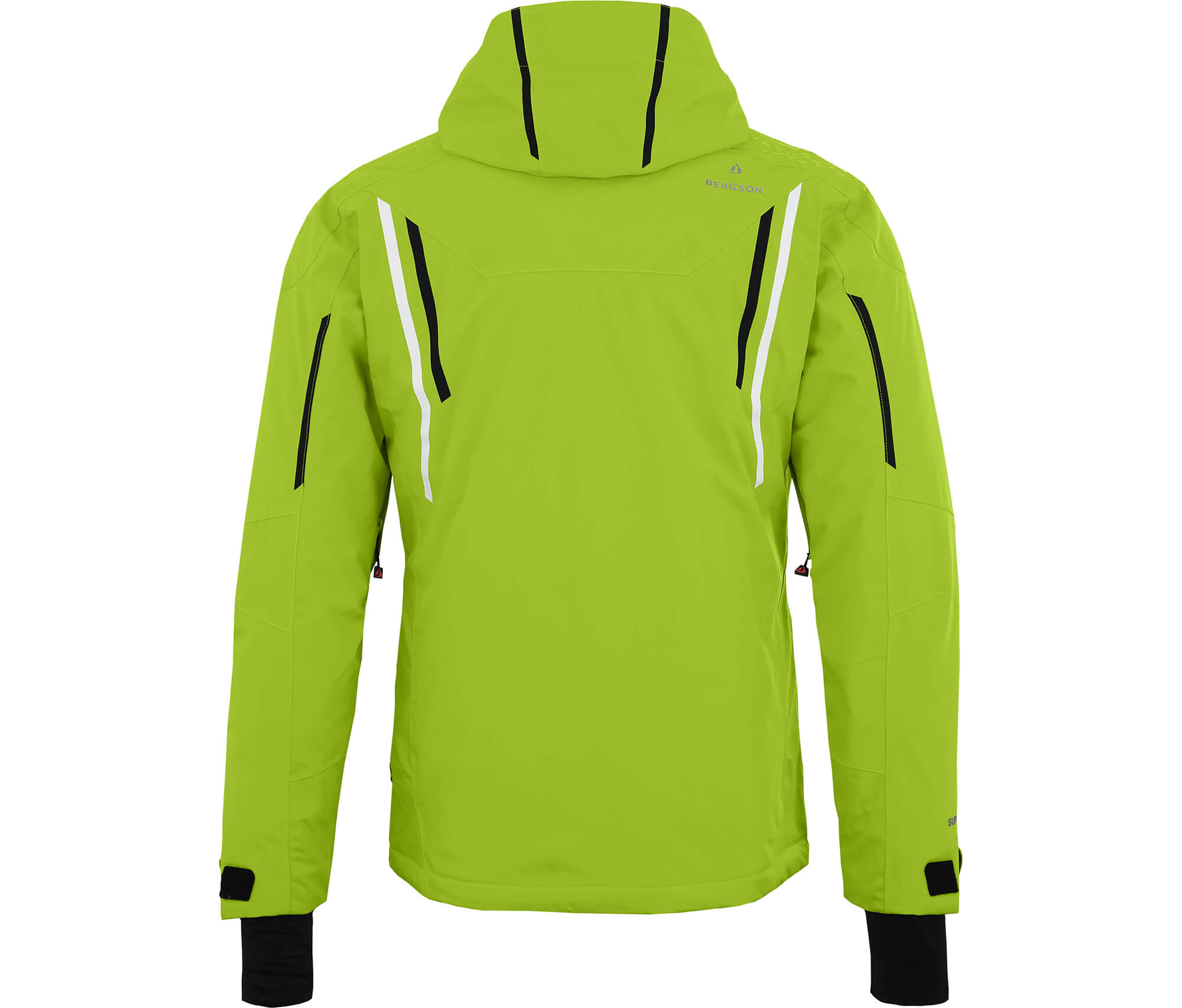 Bergson RILEY | Herren Skijacke, wattiert, 20000 mm Wassersäule - lime ...